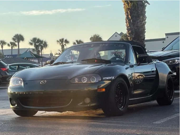 2001 Mazda Miata with 15x8 -0 Vors Vr7 and 195/50R15 Toyo Tires Extensa ...