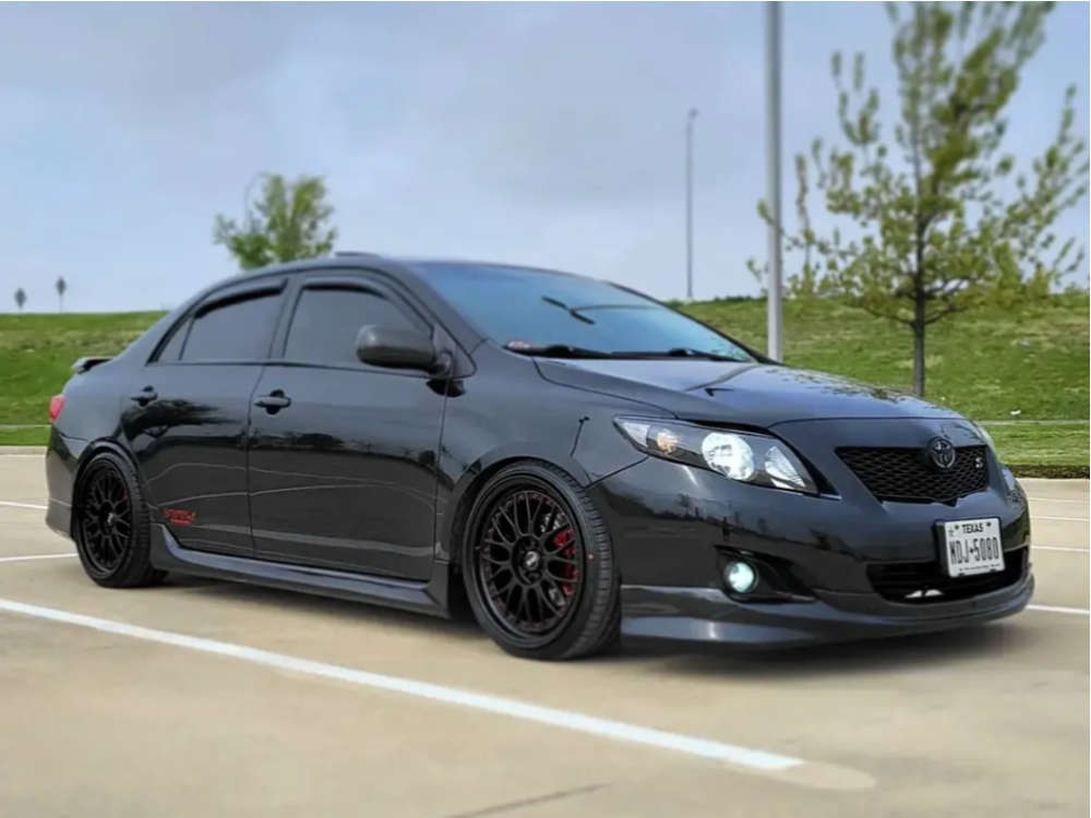 2010 Toyota Corolla with 18x8.5 35 XXR 521 and 215/35R18 Nexen Nfera ...