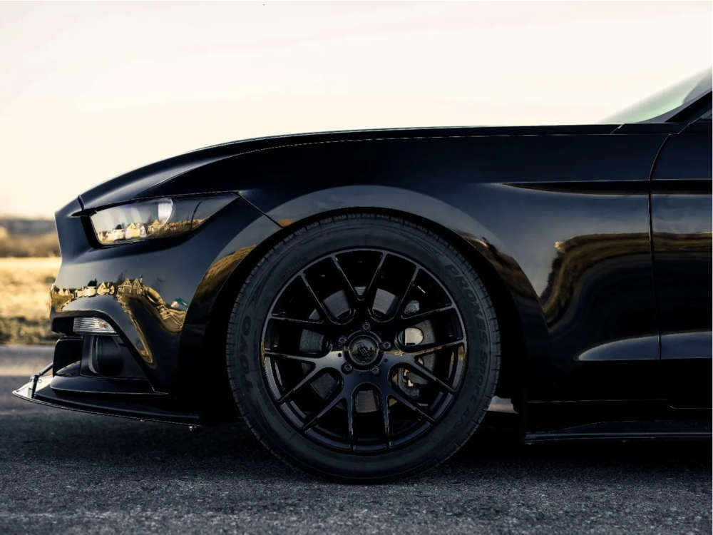 2016 Ford Mustang with 18x9.5 35 ESR Sr12 and 275/35R18 Toyo Tires ...