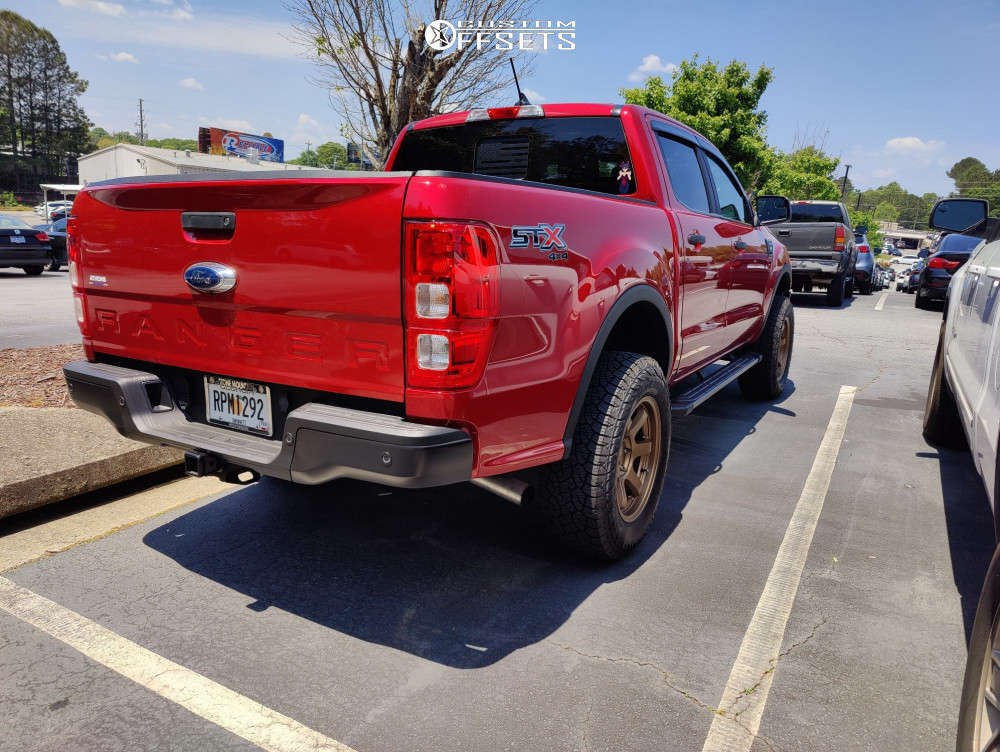 2021 Ford Ranger with 18x9 0 9SiX9 SIX-1 Truck/SUV and 275/65R18 Kumho ...