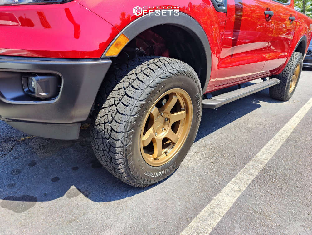 2021 Ford Ranger with 18x9 0 9SiX9 SIX-1 Truck/SUV and 275/65R18 Kumho ...