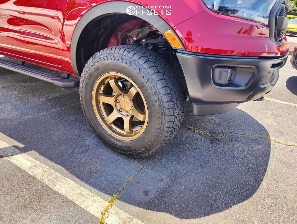 2021 Ford Ranger with 18x9 0 9SiX9 SIX-1 Truck/SUV and 275/65R18 Kumho ...