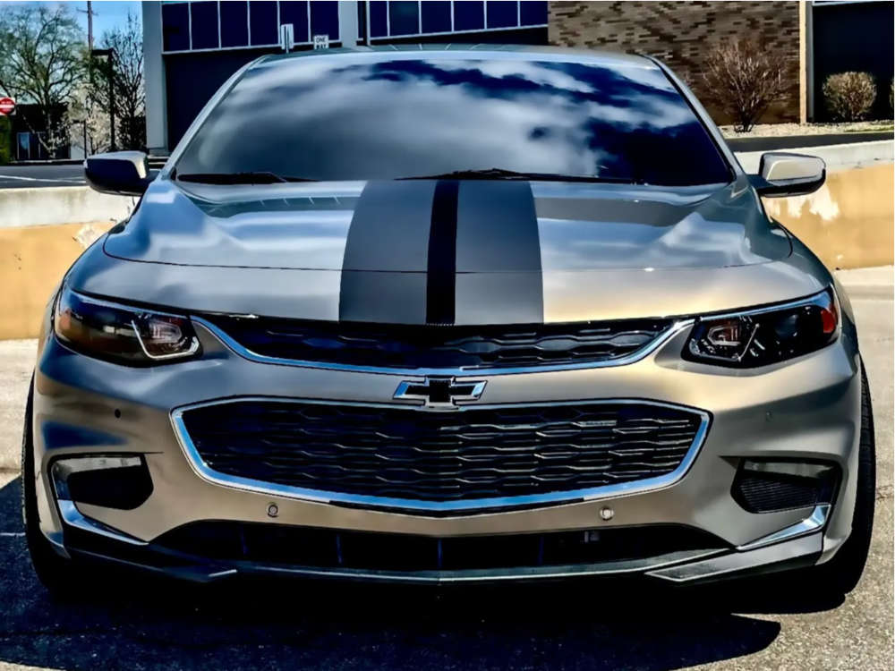 2017 Chevrolet Malibu with 18x9.5 35 ESR Cs15 and 245/45R18 Continental ...