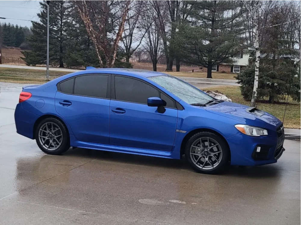 2018 Subaru WRX with 17x7.5 45 Monte Titano MT6 and 215/50R17 Cooper ...