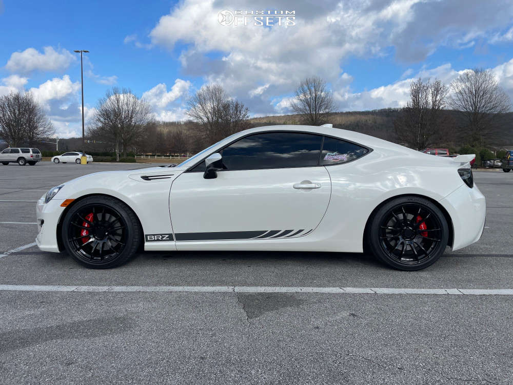 2020 Subaru BRZ with 18x8.5 33 AVID1 AV20 and 235/40R18 Michelin Pilot Sport 4 S and Lowering ...