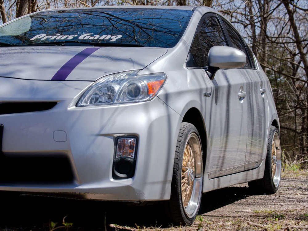 2011 Toyota Prius with 17x7.5 38 Spec-1 Sp-3 and 205/40R17 Ironman ...