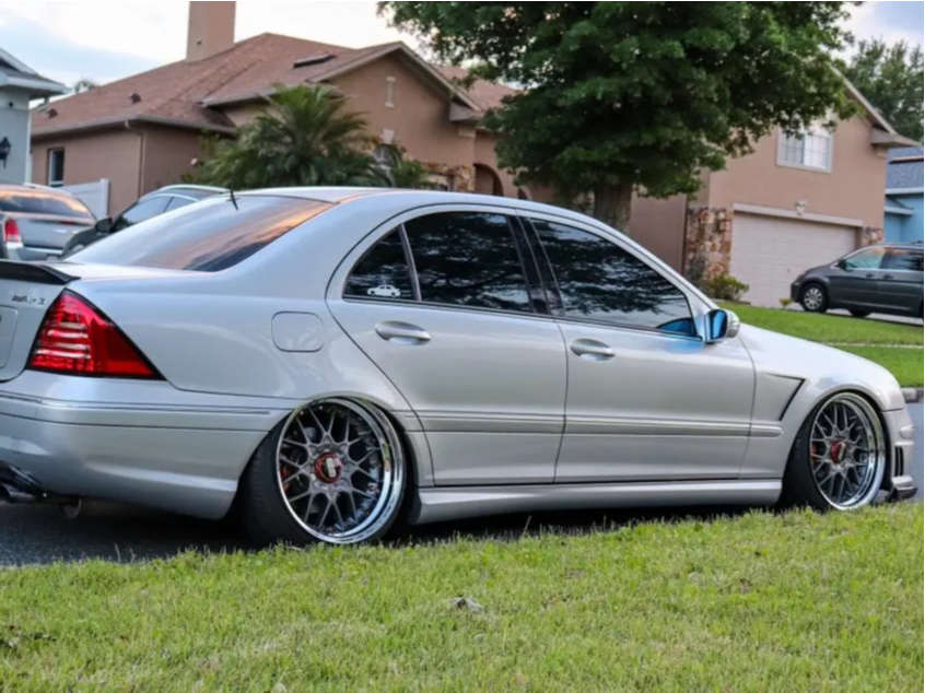 2005 Mercedes-Benz C55 AMG with 19x9 12 BBS Rsii and 215/35R19 Delinte ...