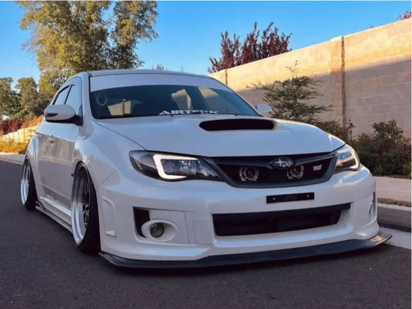2014 Subaru WRX STI with 18x9.5 22 ESR Sr01 and 225/40R18 Westlake Sa07 ...