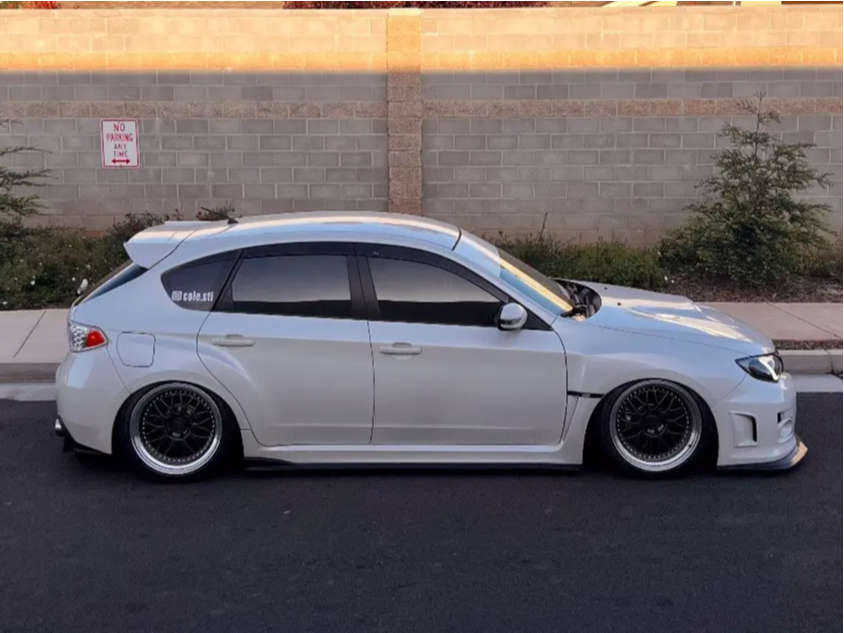 2014 Subaru WRX STI with 18x9.5 22 ESR Sr01 and 225/40R18 Westlake Sa07 ...