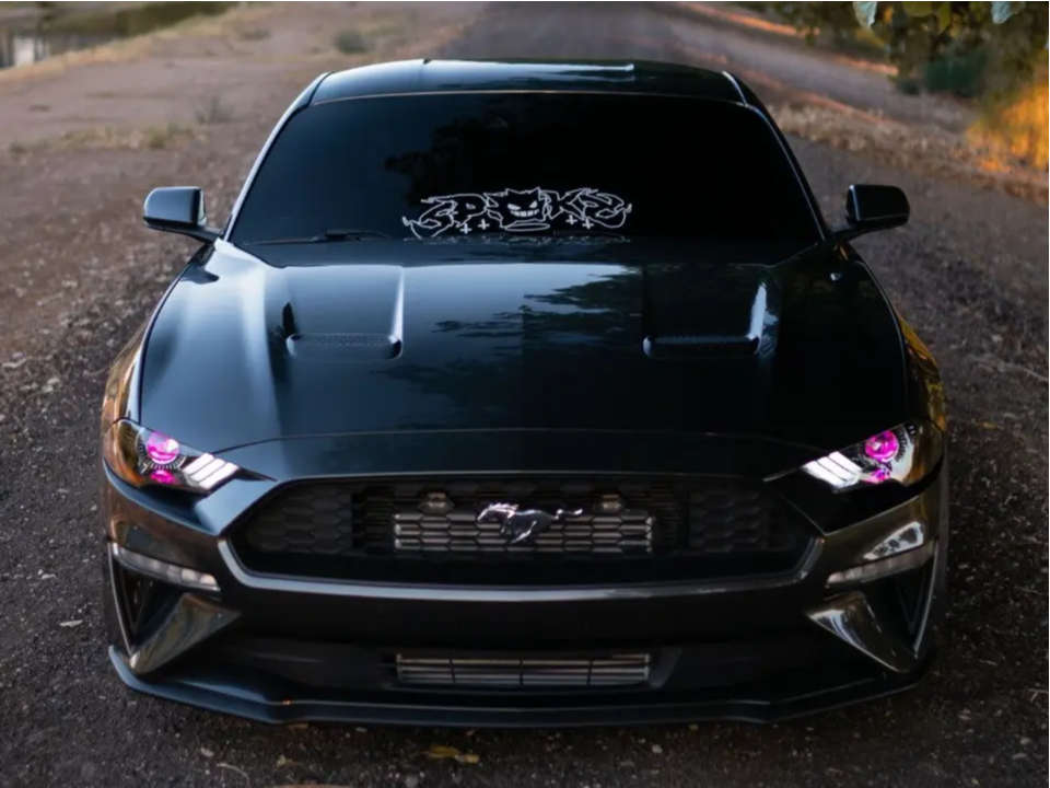 2019 Ford Mustang with 19x8.5 30 ESR Rf11 and 245/35R19 Nitto Neo Gen ...