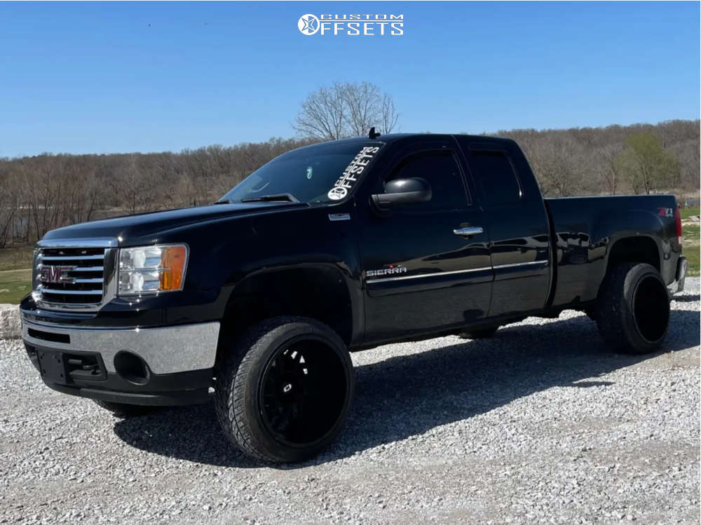 2011 GMC Sierra 1500 with 22x14 -76 Vision Spyder and 305/40R22 ...