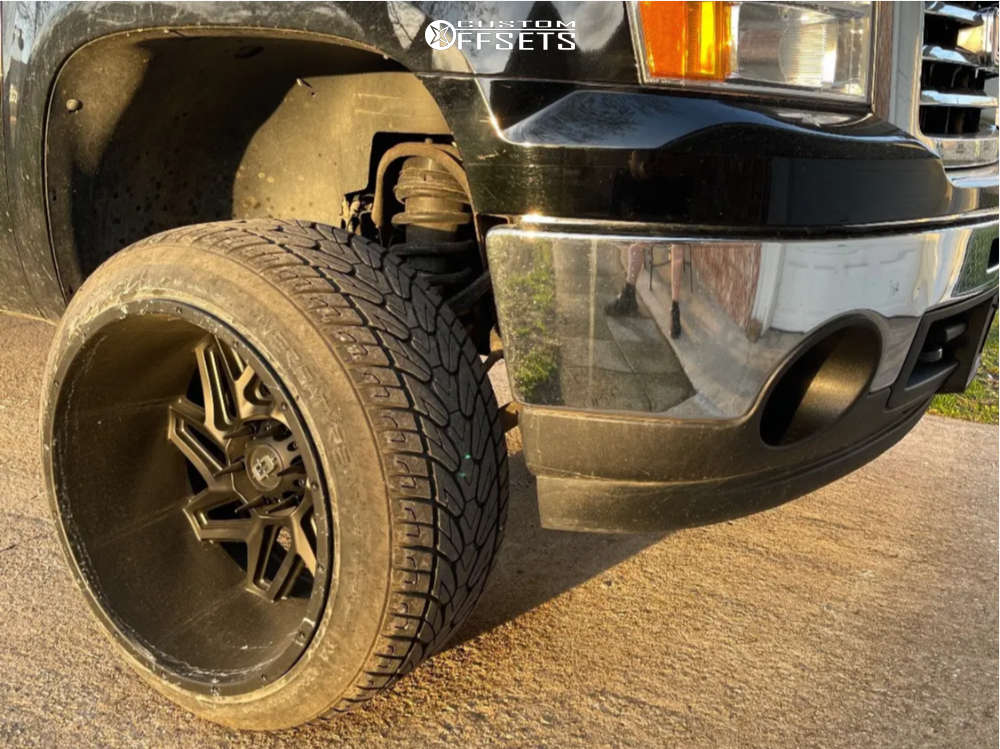 2011 GMC Sierra 1500 with 22x14 -76 Vision Spyder and 305/40R22 ...