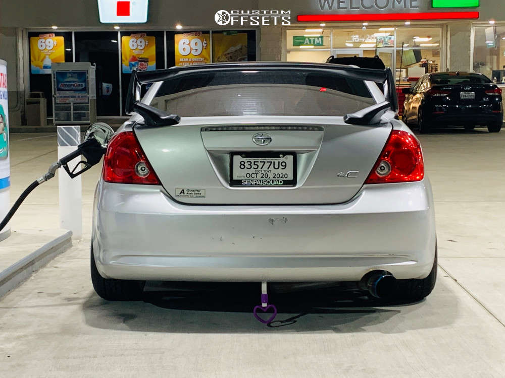 2007 Scion TC with 17x9 25 Aodhan AH01 and 215/45R17 Firestone Firehawk ...