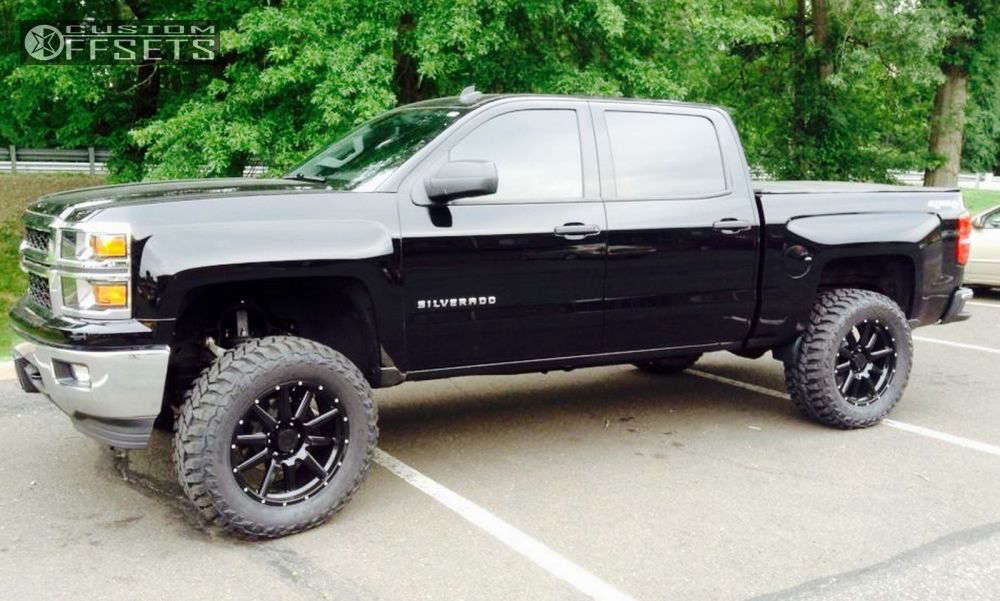 2014 Chevrolet Silverado 1500 with 20x9 -12 Mamba M15 and 35/12.5R20 ...