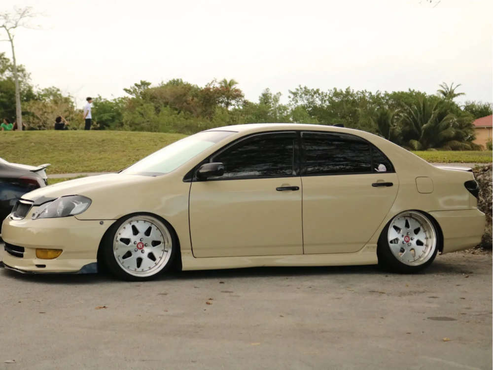 2005 Toyota Corolla with 18x9.5 25 VIP Modular VX-310 and 215/35R18 ...