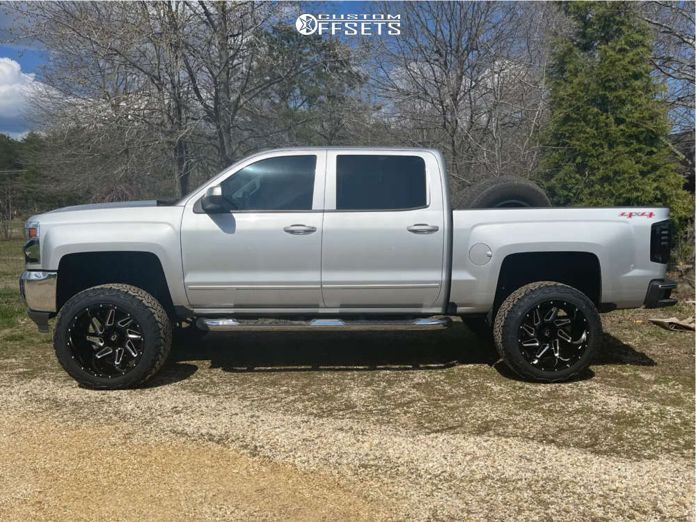 2016 Chevrolet Silverado 1500 with 22x14 -76 Vision Spyder and 35/13.5R22 Venom Power Terra ...