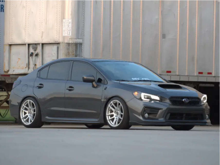 2020 Subaru WRX with 18x9.5 35 ESR Cs8 and 255/35R18 Continental ...