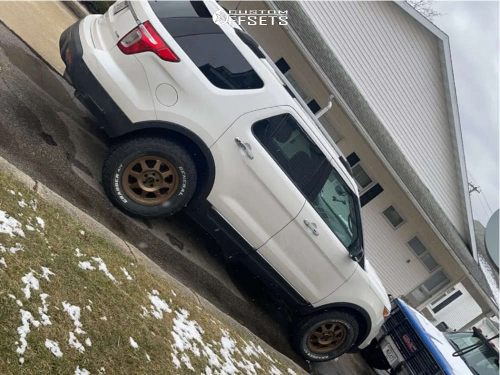2015 Ford Explorer with 17x7.5 30 Method Mr701 and 265/70R17 General ...