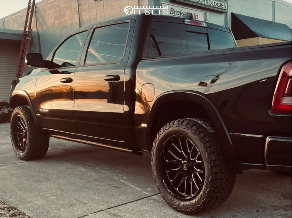 2019 Ram 1500 with 22x10 -19 Axe Offroad Atlas and 35/12.5R22 BFGoodrich All Terrain Ta Ko2 and ...