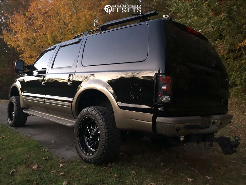 2002 Ford Excursion with 20x10 -18 Fuel Triton and 33/12.5R20 Nitto ...