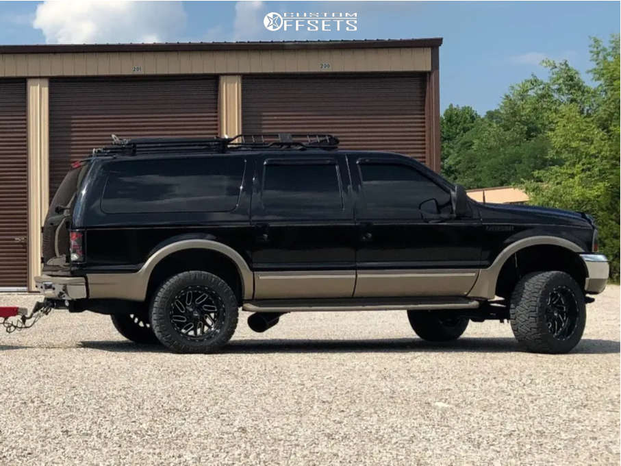 2002 Ford Excursion with 20x10 -18 Fuel Triton and 33/12.5R20 Nitto ...