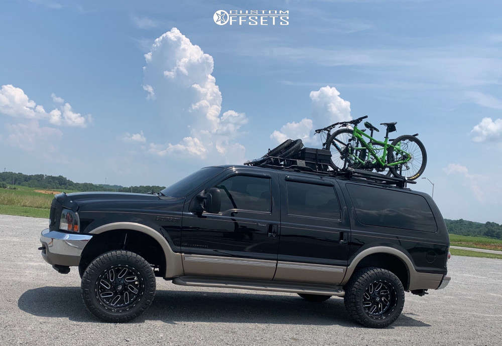 2002 Ford Excursion with 20x10 -18 Fuel Triton and 33/12.5R20 Nitto ...