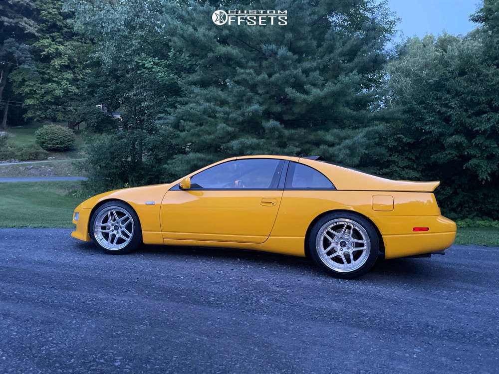 1991 Nissan 300ZX with 18x9.5 22 ESR Cs15 and 225/40R18 Nitto Nt555 G2 ...