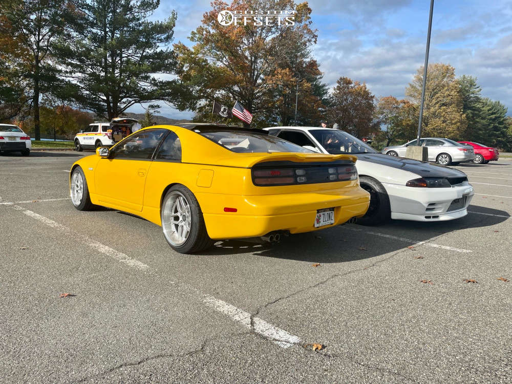 1991 Nissan 300ZX with 18x9.5 22 ESR Cs15 and 225/40R18 Nitto Nt555 G2 and Coilovers | Custom ...