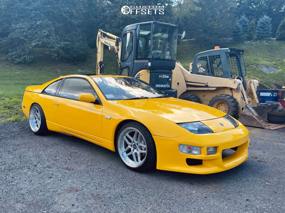 1991 Nissan 300ZX with 18x9.5 22 ESR Cs15 and 225/40R18 Nitto Nt555 G2 and Coilovers | Custom ...