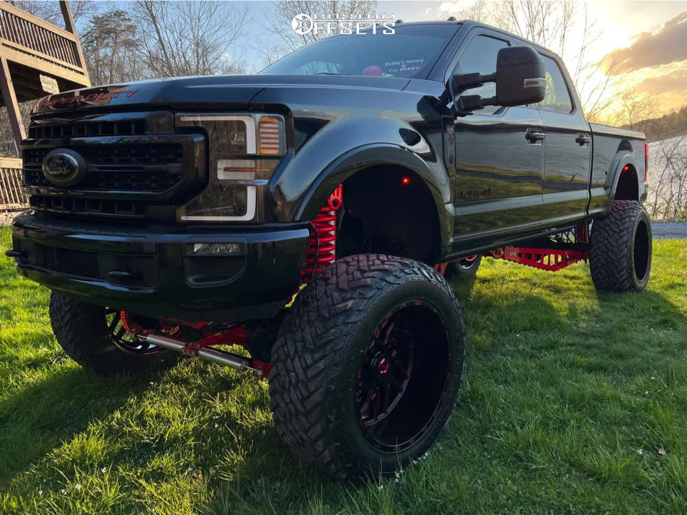 2020 Ford F-250 Super Duty with 24x14 -76 TIS 544BMR and 40/15.5R24 ...