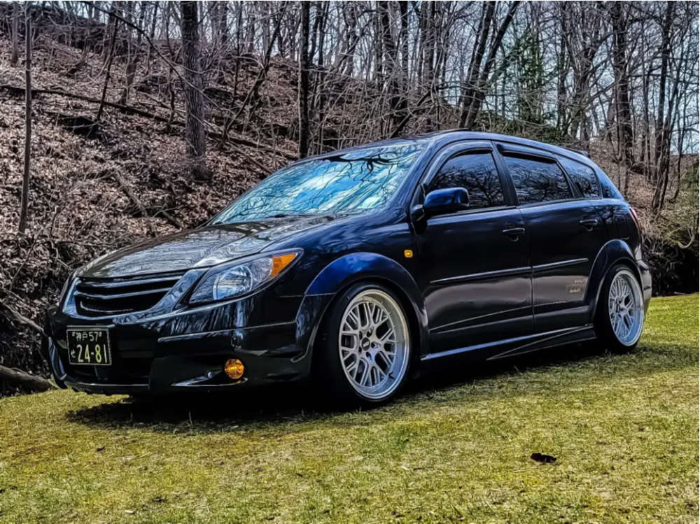 2004 Pontiac Vibe with 18x9.5 22 ESR Cs11 and 225/40R18 Nitto Neo Gen ...