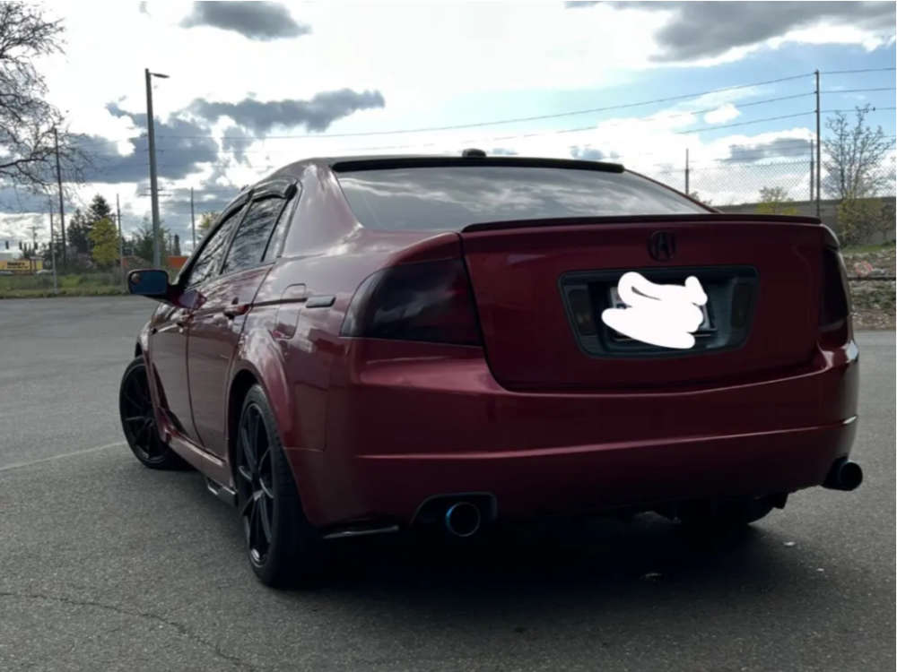 2004 Acura TL with 18x8 40 Liquid Metal Shadow and 235/40R18 ...