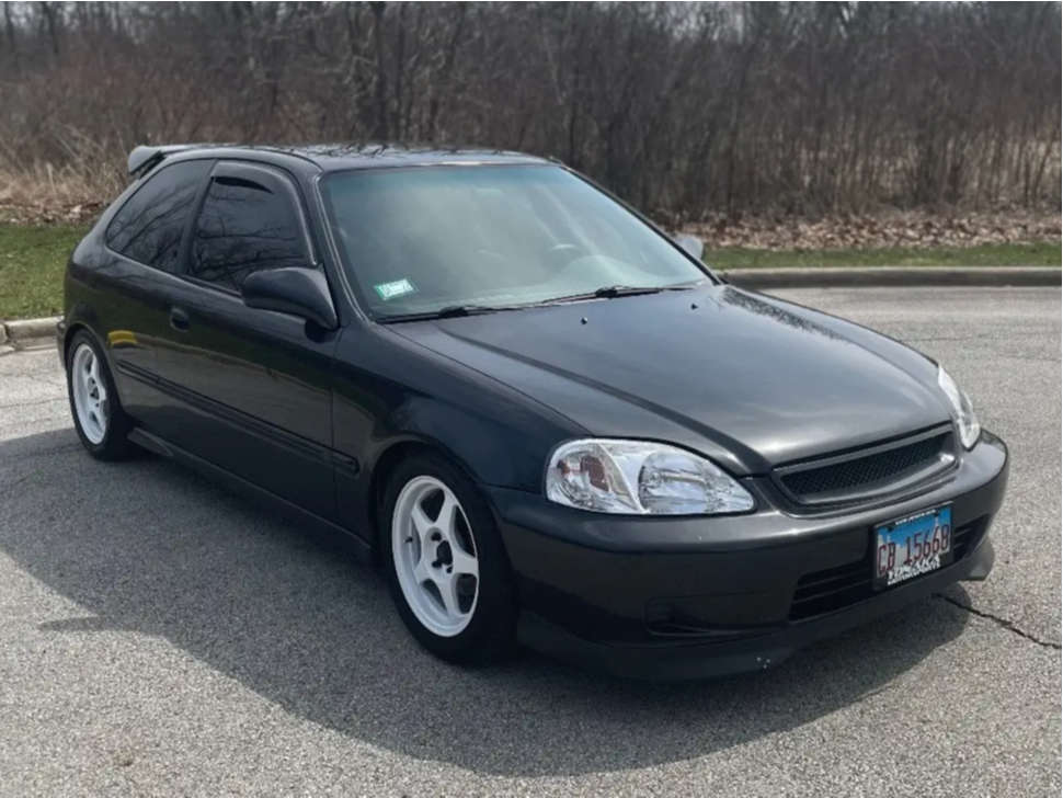 2000 Honda Civic with 15x6.5 35 AVID1 AV8 and 195/50R15 Toyo Tires ...