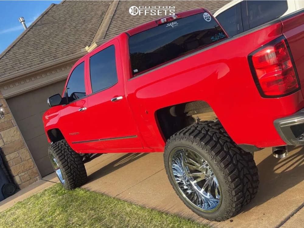 2014 Chevrolet Silverado 1500 with 24x14 -72 Tuff T2a and 36/14.5R24 ...