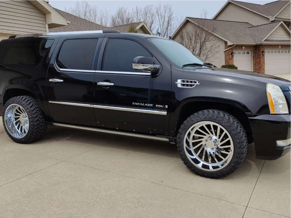 2010 Cadillac Escalade ESV with 22x12 -51 ARKON OFF-ROAD Caesar and 33/ ...