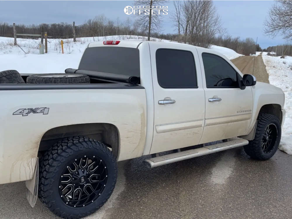 2011 Chevrolet Silverado 1500 with 20x10 -19 Hardrock Commander and 33/ ...