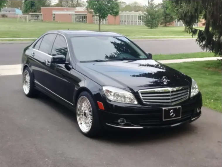 2011 Mercedes-Benz C300 with 18x8.5 30 JNC Jnc004 and 225/40R18 Delinte ...
