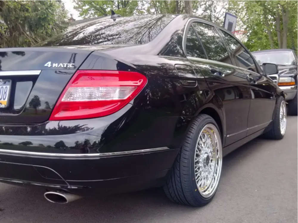 2011 Mercedes-Benz C300 with 18x8.5 30 JNC Jnc004 and 225/40R18 Delinte ...