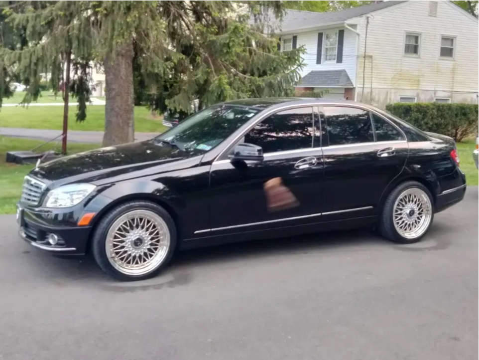 2011 Mercedes-Benz C300 with 18x8.5 30 JNC Jnc004 and 225/40R18 Delinte ...