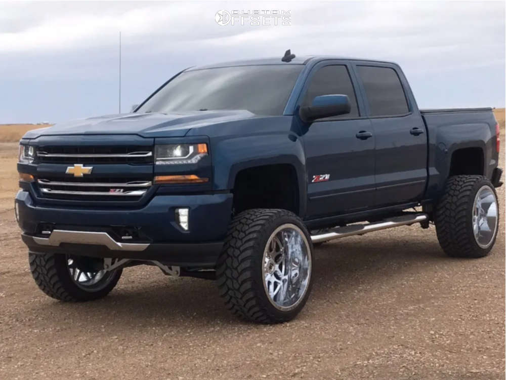 2018 Chevrolet Silverado 1500 with 24x14 -76 RBP 73r and 35/13.5R24 AMP ...
