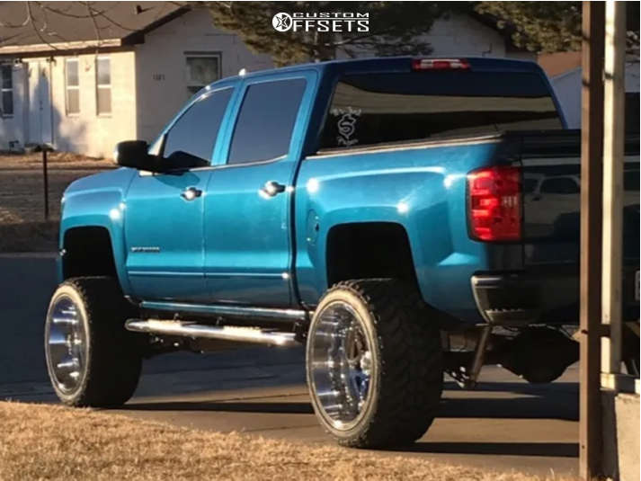 2018 Chevrolet Silverado 1500 with 24x14 -76 RBP 73r and 35/13.5R24 AMP ...