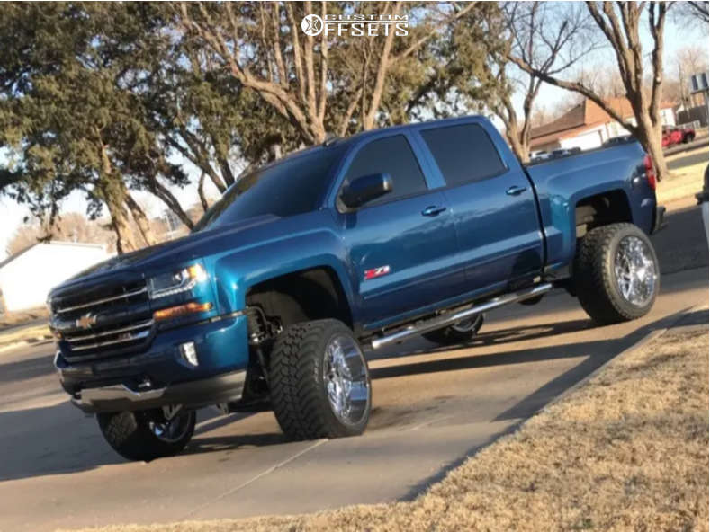 2018 Chevrolet Silverado 1500 with 24x14 -76 RBP 73r and 35/13.5R24 AMP ...