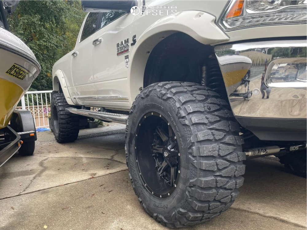 2017 Ram 3500 with 22x12 -44 Fuel Nutz and 40/15.5R22 Nitto Mud ...