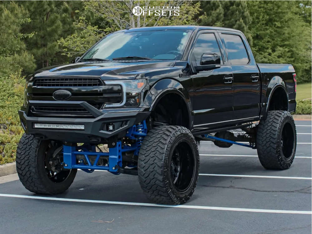 2019 Ford F-150 with 24x14 -76 TIS 544B and 40/15.5R24 Nitto Trail Grappler and Suspension Lift ...