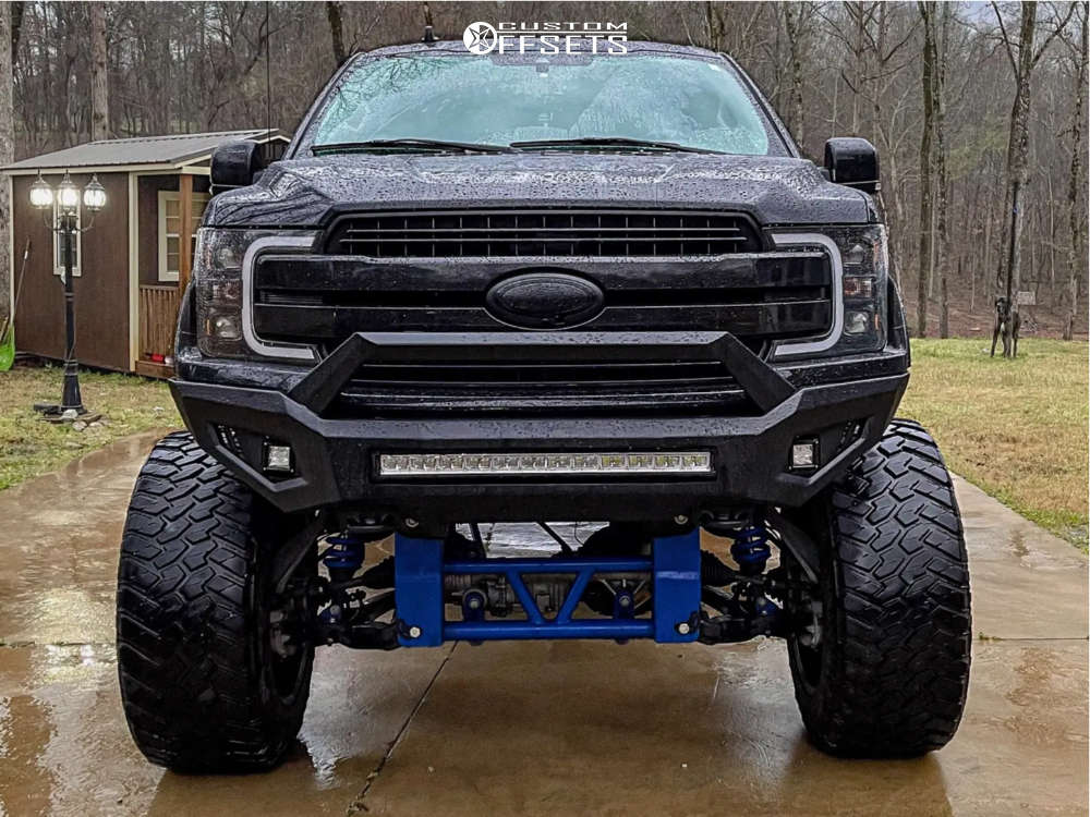 2019 Ford F-150 with 24x14 -76 TIS 544B and 40/15.5R24 Nitto Trail ...