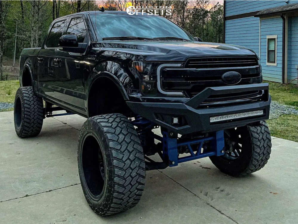 2019 Ford F-150 with 24x14 -76 TIS 544B and 40/15.5R24 Nitto Trail ...