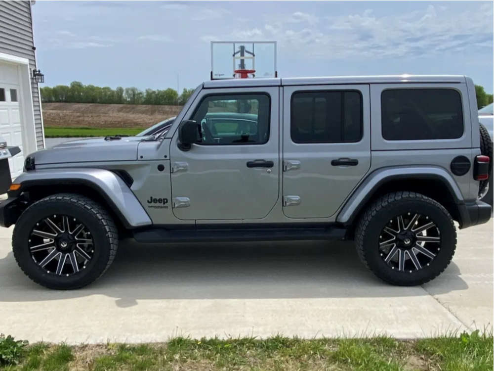 2021 Jeep Wrangler with 20x10 -18 Fuel Contra and 33/12.5R20 Nitto ...