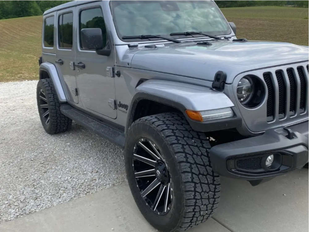 2021 Jeep Wrangler with 20x10 -18 Fuel Contra and 33/12.5R20 Nitto ...