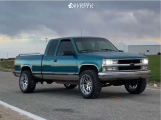 1997 Chevrolet K1500 with 20x10 -25 Xtreme Force Xf10 and 285/50R20 ...