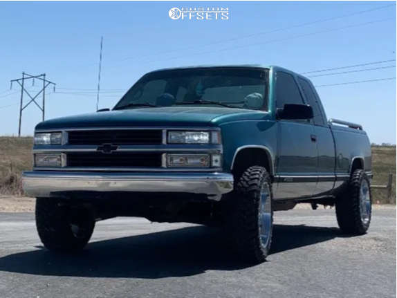1997 Chevrolet K1500 with 20x10 -25 Xtreme Force Xf10 and 285/50R20 ...